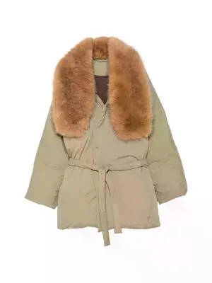 Source Unknown Egizio Belted Puffer Coat
