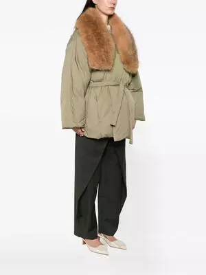 Source Unknown Egizio Belted Puffer Coat