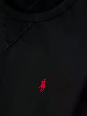 Polo Ralph Lauren Embroidered Logo Crew Neck Sweatshirt - Black