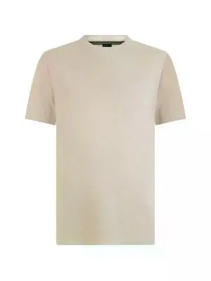 BOSS Logo-embroidered T-shirt - Neutrals