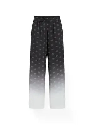 Karl Lagerfeld Logo-print Ombré-effect Trousers - Black
