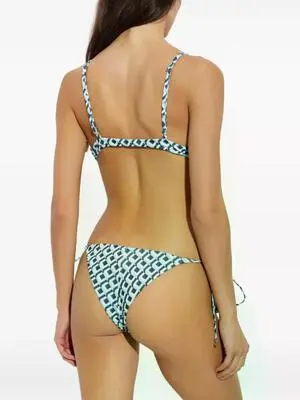 Casablanca Cubist Cc Monogram String Beaded Bikini Bottom
