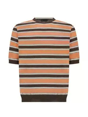 Paul & Shark Striped Short-sleeve Sweater