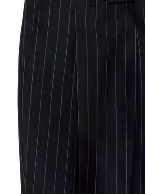 Caruso Pinstripe Pleated Trousers