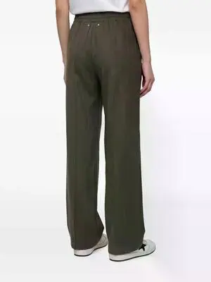 GOLDEN GOOSE Journey's Britty Textured Trousers - Green