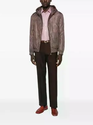 Etro Striped Embroidered-pegasus Shirt