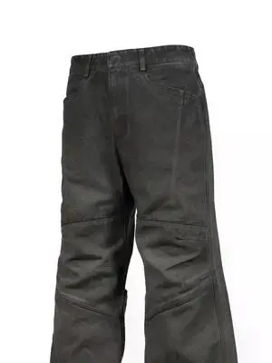 XLIM Panelled Frayed-hem Trousers