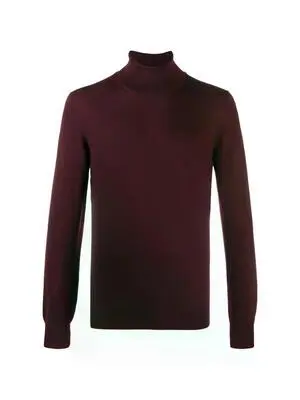 BARBA NAPOLI Roll-neck Sweater - Red