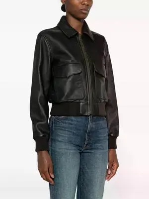 NILI LOTAN Redley Zip-up Leather Jacket