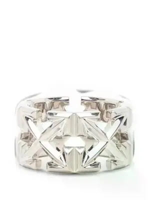 Off-White Arrows Openwork Ring - Silver