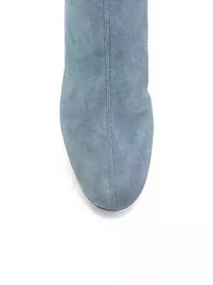 AQUAZZURA Saint Honore Suede Rear-zip Ankle Boots