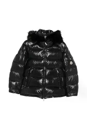 Moncler Fur-trim Quilted Jacket