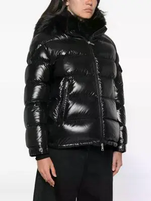 Moncler Fur-trim Quilted Jacket