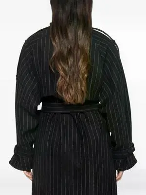 GESTUZ Pinstripe-pattern Double-breasted Coat