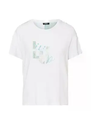 Liu Jo T-shirt With Printed Insert - White