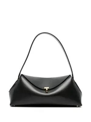 TOTEME T-lock Leather Tote Bag - Black