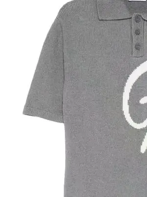 Off-White Logo-intarsia Short-sleeve Polo
