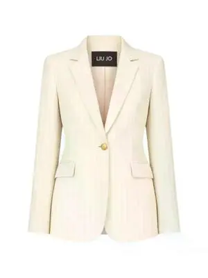 Liu Jo Pinstripe Single-breasted Blazer