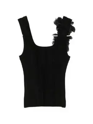 Aje Pamela Flower Ribbed Tank