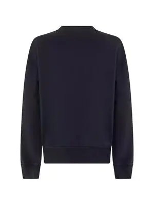 BOSS Logo-embroidered Ribbed-trim Sweater