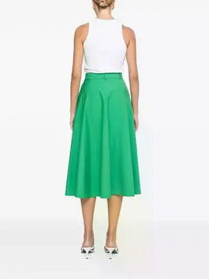 NISSA High-waisted Cotton Midi Skirt