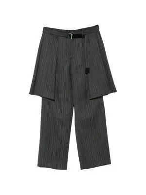 Sacai Pinstripe-pattern Trousers