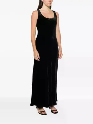 RÓHE Scoop-neck Velvet Dress