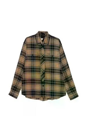 Sacai Plaid Shirt - Brown
