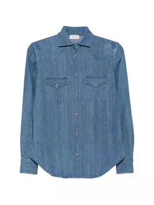 MAZZARELLI Western-style Denim Shirt
