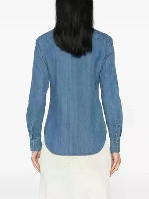 MAZZARELLI Western-style Denim Shirt