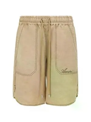 Amiri Script Shorts - Neutrals