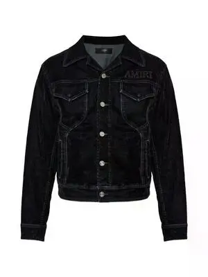 Amiri Logo-embroidered Denim Jacket