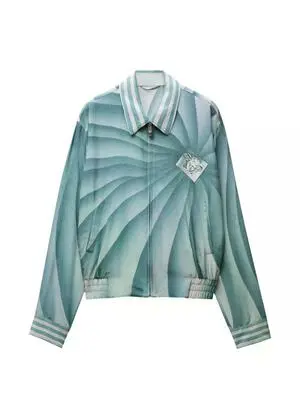 Versace Printed Silk-poplin Blouson