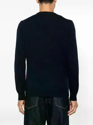 BALLANTYNE Argyle Intarsia Sweater - Blue