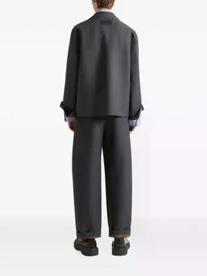 Givenchy Couture Seam Checked-reverse Trousers
