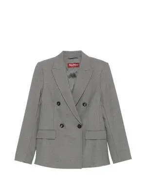 Max Mara Double-breasted Wool Jacket - Grey
