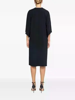 NISSA Crystal-detail Relaxed Midi Dress