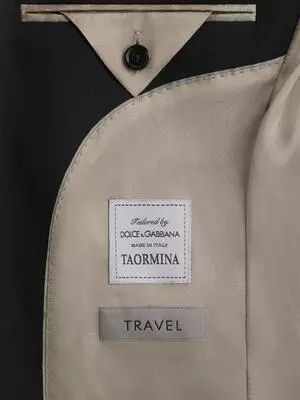 Dolce & Gabbana Taormina Single-breasted Jacket In Technical Wool