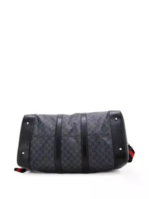 Gucci Convertible Duffle Bag Gg Coated Canvas Large Satchel