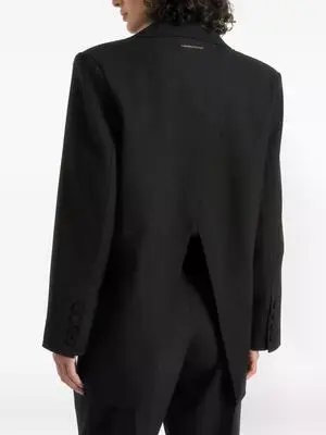 Manière De Voir Elena In Oversized Open Back Tailored Blazer