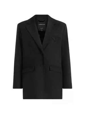 Manière De Voir Oversized Open Back Tailored Blazer - Black