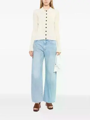 MOTHER Faded Wide-leg Jeans - Blue