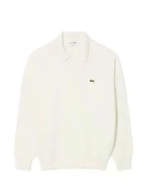 Lacoste Ribbed-knit Polo Sweater