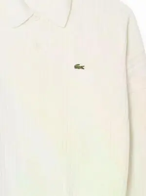 Lacoste Ribbed-knit Polo Sweater