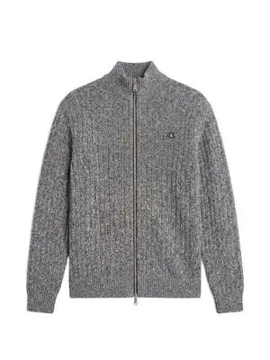 Calvin Klein Ribbed-knit Zip-up Cardigan