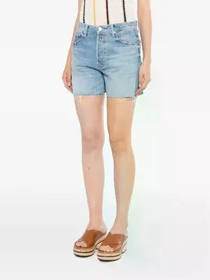 MOTHER Frayed-edge Denim Shorts