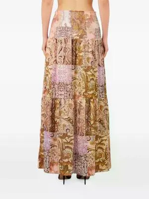Liu Jo Patchwork Paisley-print Skirt
