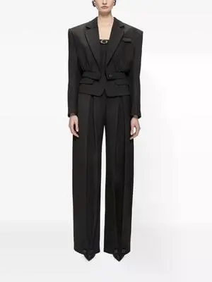 NISSA Cropped Gathered Blazer