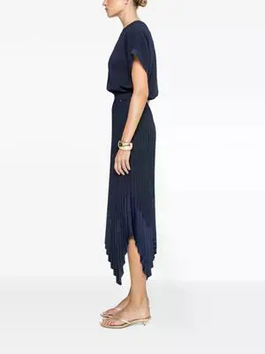 NISSA Pleated Midi Skirt