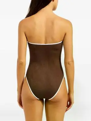 Seafolly Strapless Ribbed Swimsuit